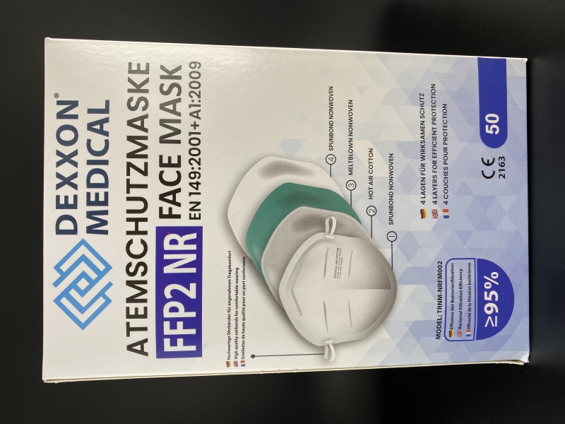 Dexxon Medical FFP2 NR CE2163 Burgundy im MillionStore zum Preis von 1 ...